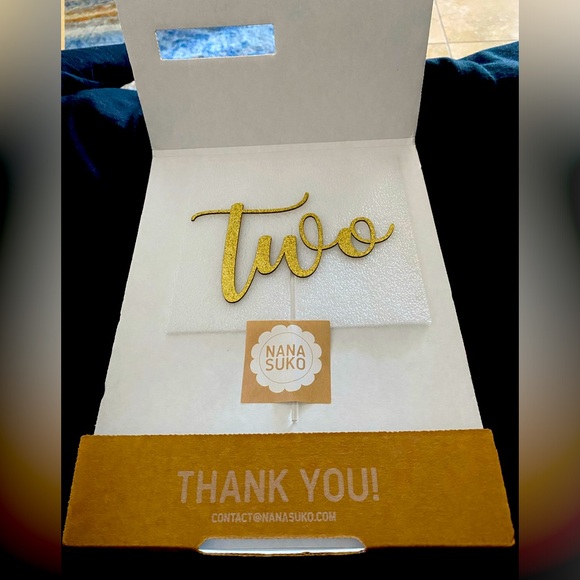 Nana Suko | Party Supplies | New In Package Two Cake Topper Double ...